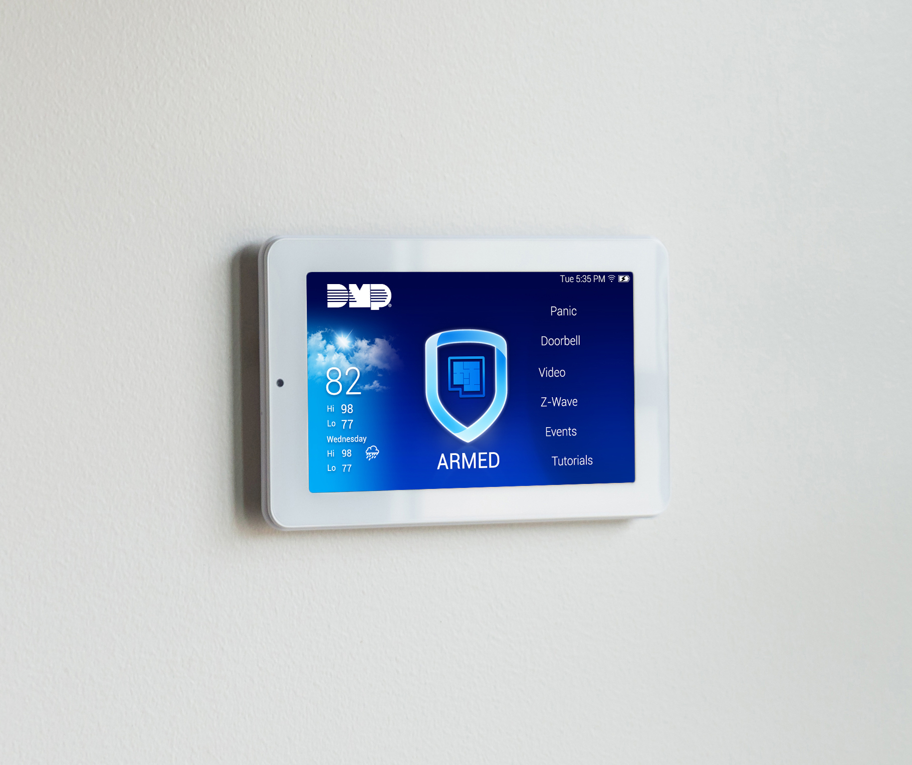 7-Inch Keypad—Wi-Fi Connection, Bluetooth Disarming and More | DMP.com
